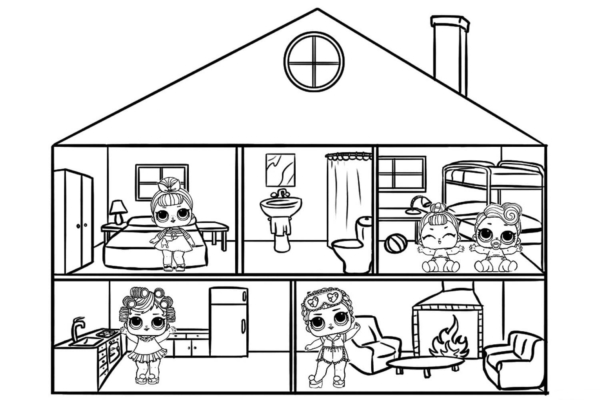 Desenhos de LOL Surprise para colorir. Imprimir páginas de bonecas