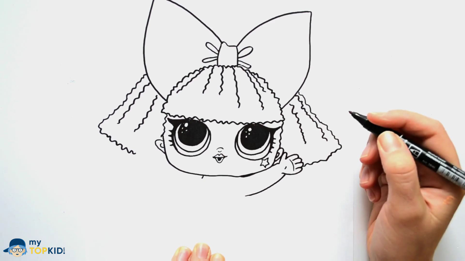 How to draw LOL doll with pencil according to instructions fast and easy
