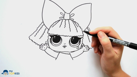How to draw LOL doll with pencil according to instructions fast and easy
