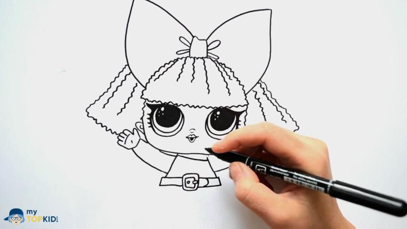 How to draw LOL doll with pencil according to instructions fast and easy