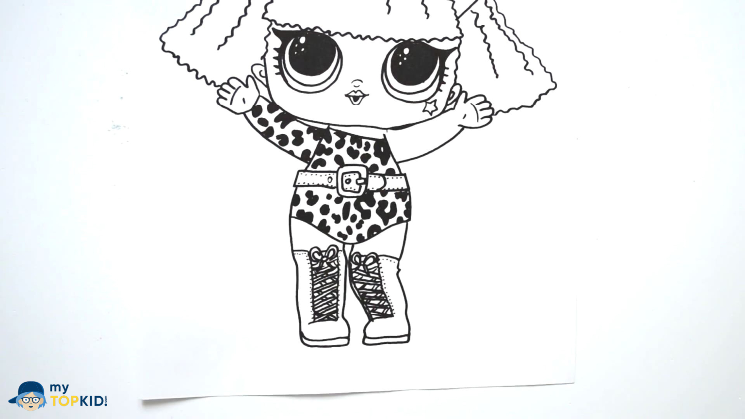 How to draw LOL doll with pencil according to instructions fast and easy