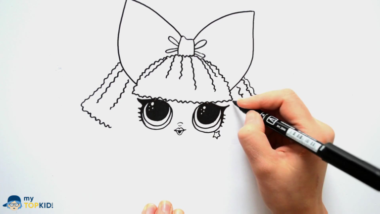 How to draw LOL doll with pencil according to instructions fast and easy