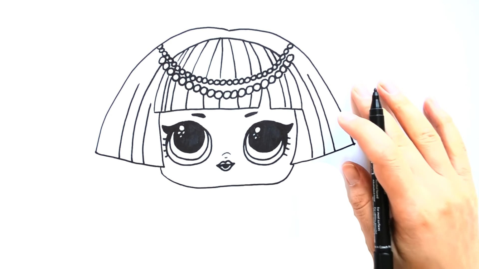 How to draw LOL doll with pencil according to instructions fast and easy