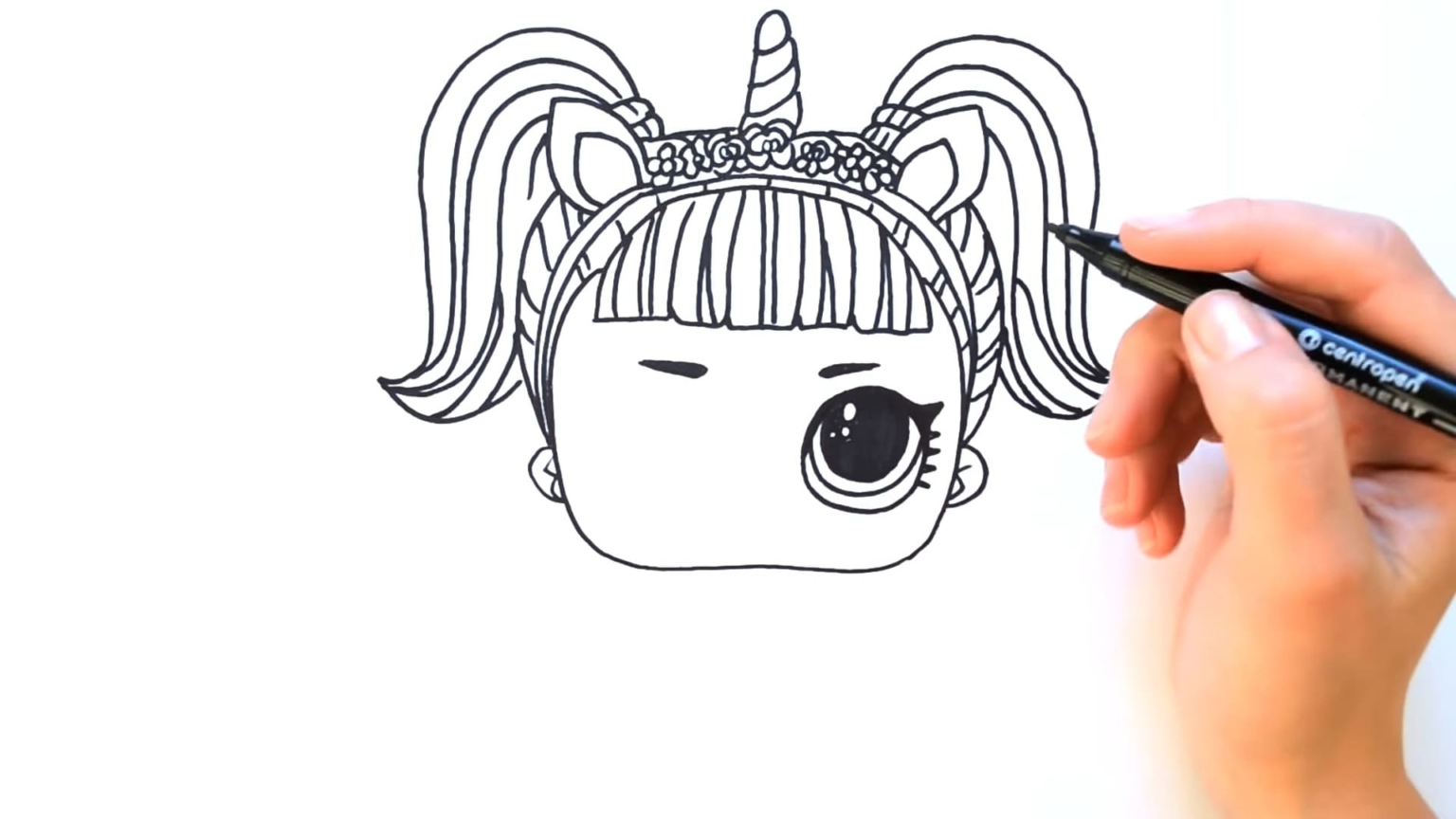 How to draw LOL doll with pencil according to instructions fast and easy