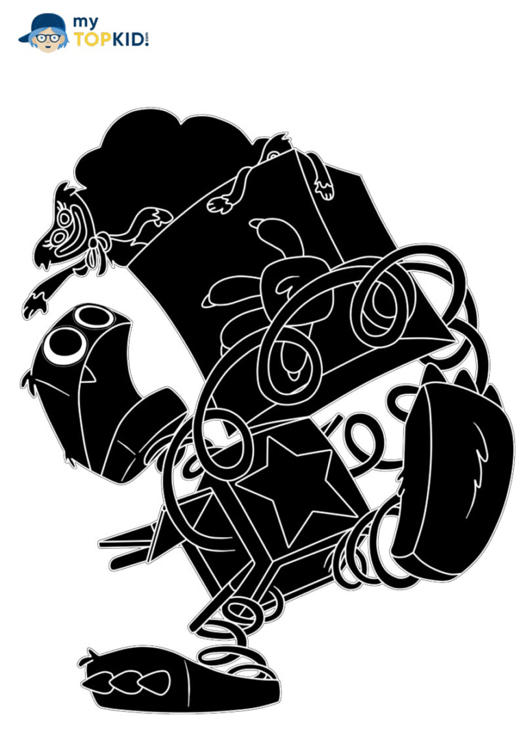 Boxy Boo Stencil | Free Printable