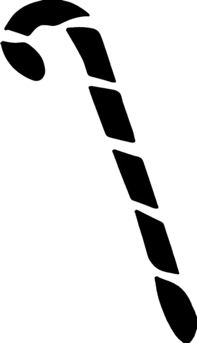 Candy Cane Stencils | Free Printable