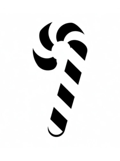 Candy Cane Stencils | Free Printable