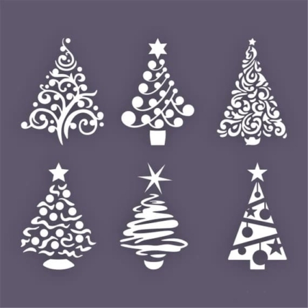 Christmas Tree Stencils | Free Printable