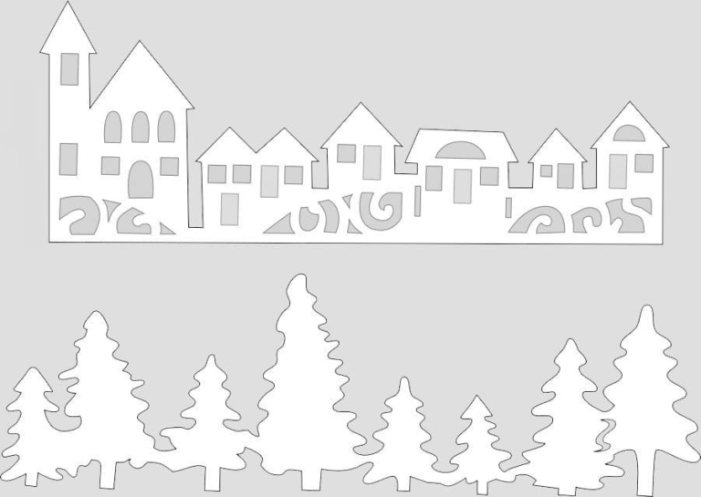 Christmas Window Stencils | Free Printable