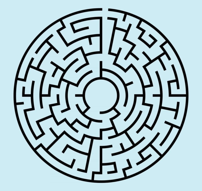 Circle Maze for Kids | Free Printable
