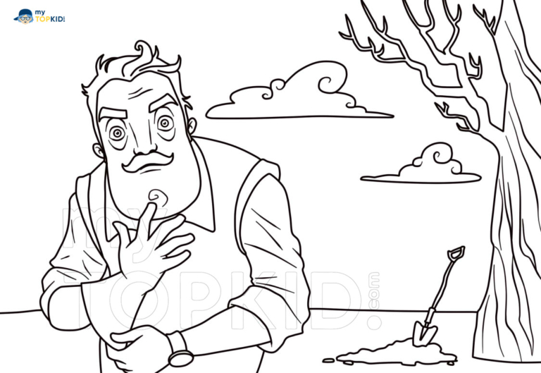 Kolorowanki Hello Neighbor. 25 zdjęć do bezpłatnego wydrukowania