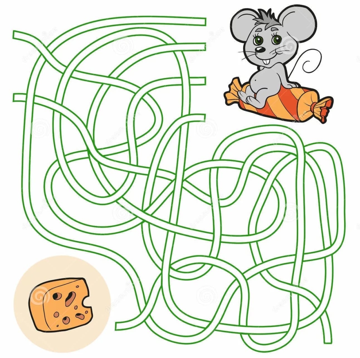 Labirinto infantil para imprimir. 100 novos labirintos para crianças grátis