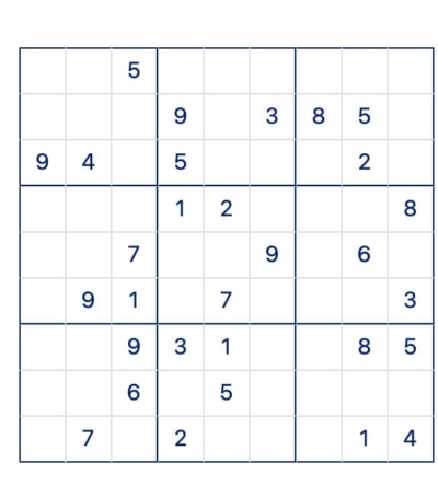 Printable Medium Sudoku Puzzles