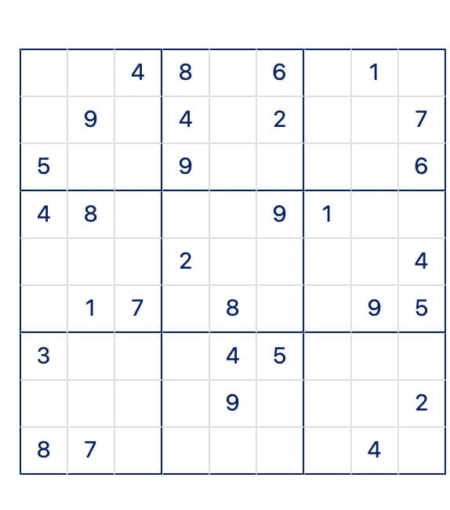 Printable Medium Sudoku Puzzles