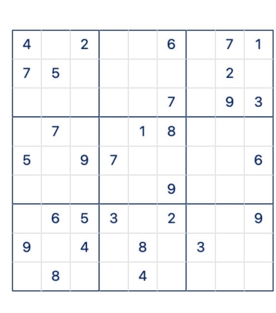 Printable Medium Sudoku Puzzles