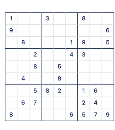 Printable Medium Sudoku Puzzles