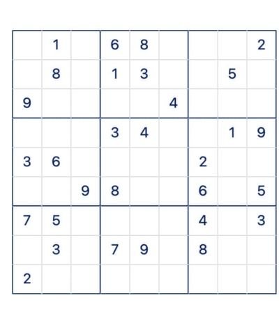 Printable Medium Sudoku Puzzles