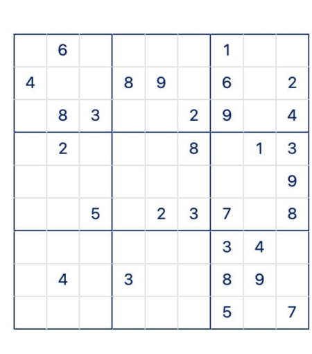 Printable Medium Sudoku Puzzles