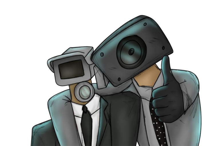 Immagini di Skibidi Toilet su sfondo trasparente