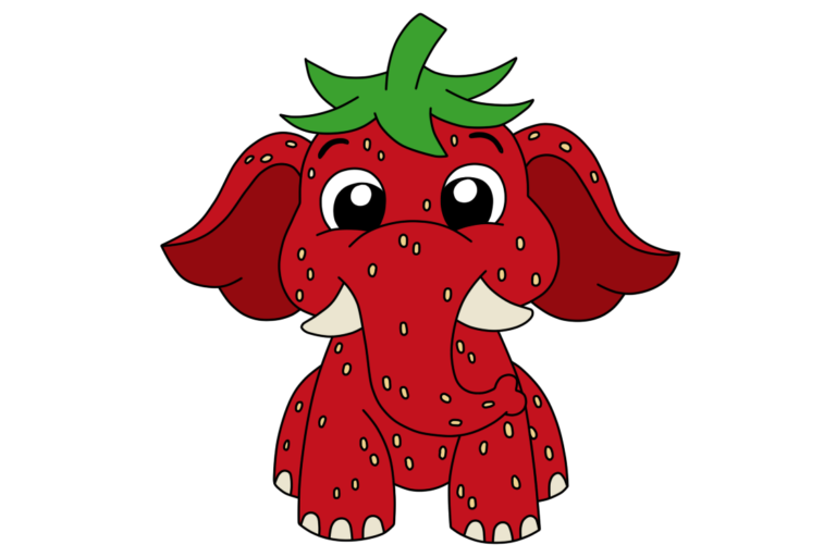 Strawberry Elephant PNG Clipart