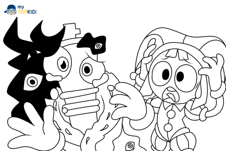 The Amazing Digital Circus Coloring Pages | Free Printable