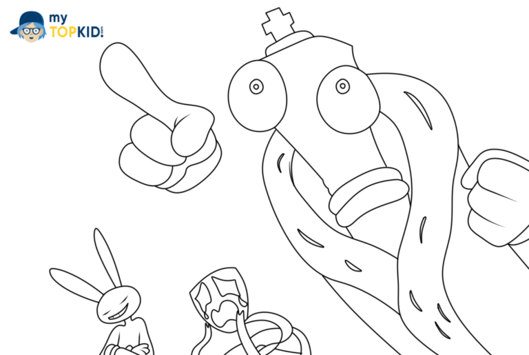 The Amazing Digital Circus Coloring Pages | Free Printable