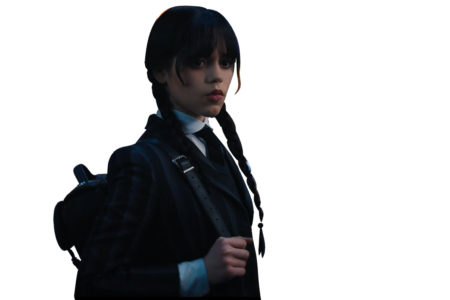 Bilder Wednesday Addams auf transparentem hintergrund