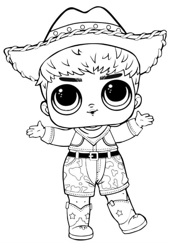LOL Boys Coloring Pages. Print Brothers Popular LOL Dolls