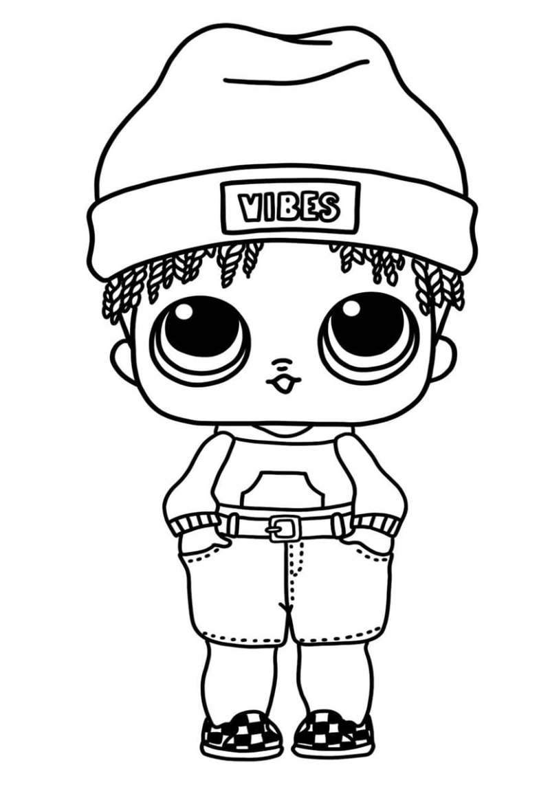 LOL Boys Coloring Pages. Print Brothers Popular LOL Dolls